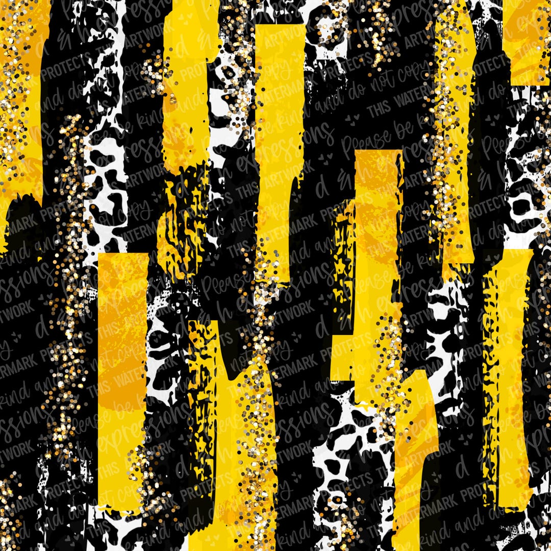 Black and Gold Glitter Brushstroke Digital Paper, Brushstroke Papers ...