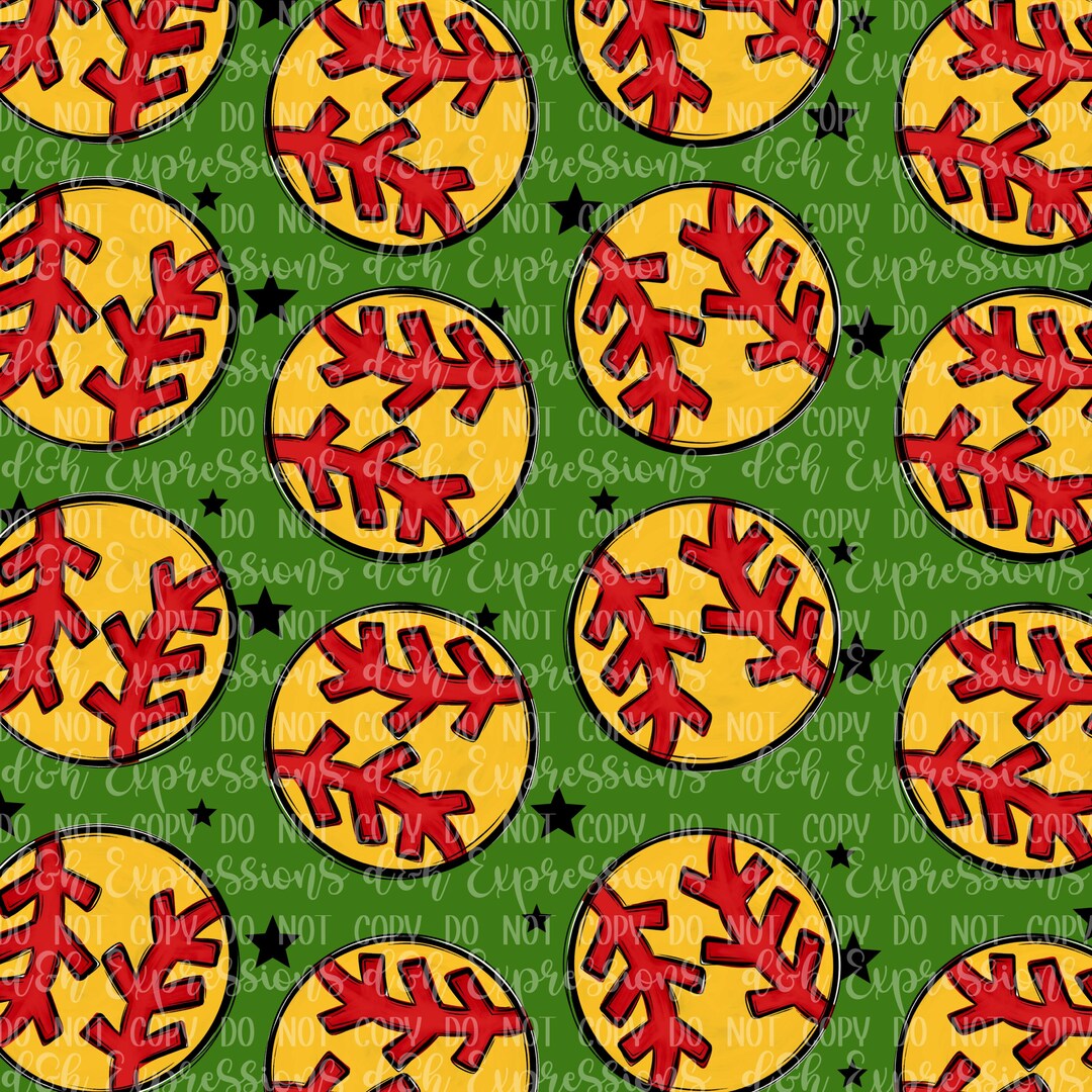 Softball Digital Paper Bundle, Spirit Paper, Commercial Use, PNG ...