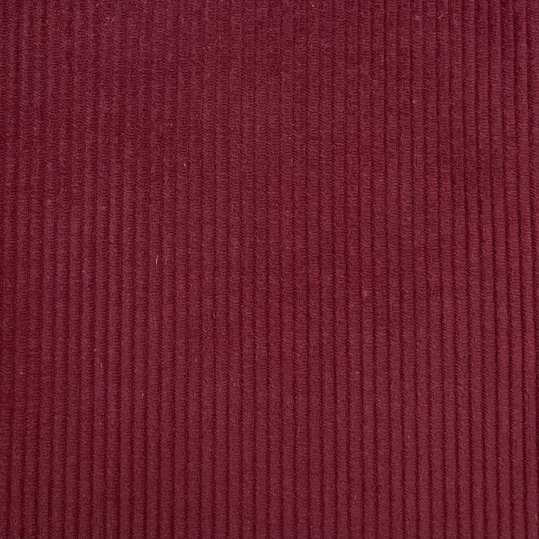Cherry Berry Red, 8 Wale Corduroy Fabric, 100% Cotton, 330gsm, Fabric ...