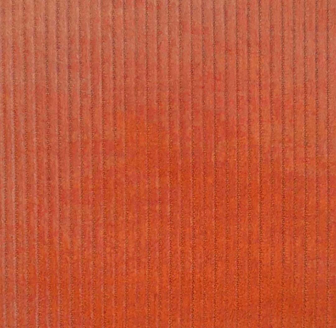 Rust, 8 Wale Corduroy Fabric, 100% Cotton, 330gsm, Fabric, per Metre ...