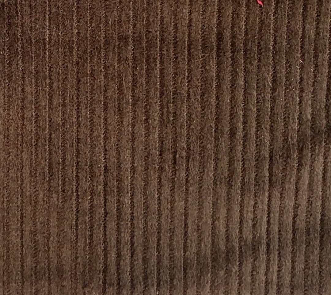 Chocolate Brown, 8 Wale Corduroy Fabric, 100% Cotton, 330gsm, Fabric ...