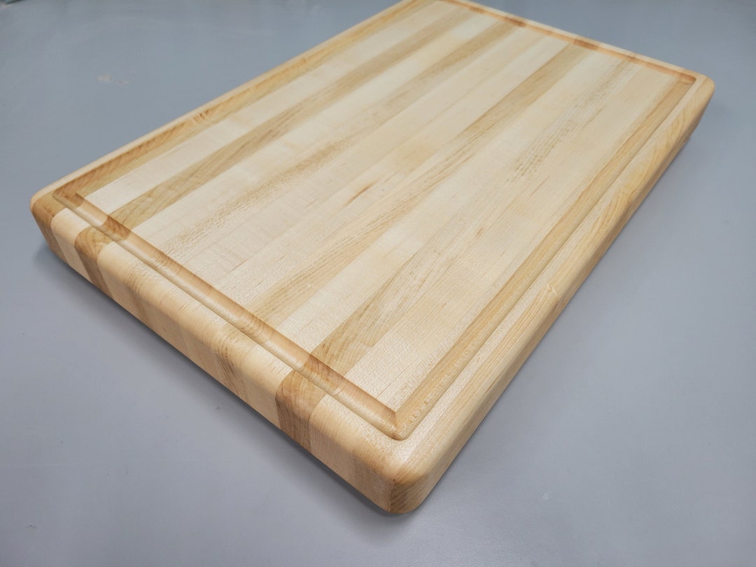 Maple Butcher Block Cutting Board 2" Thick 18" Long Edge Grain With ...