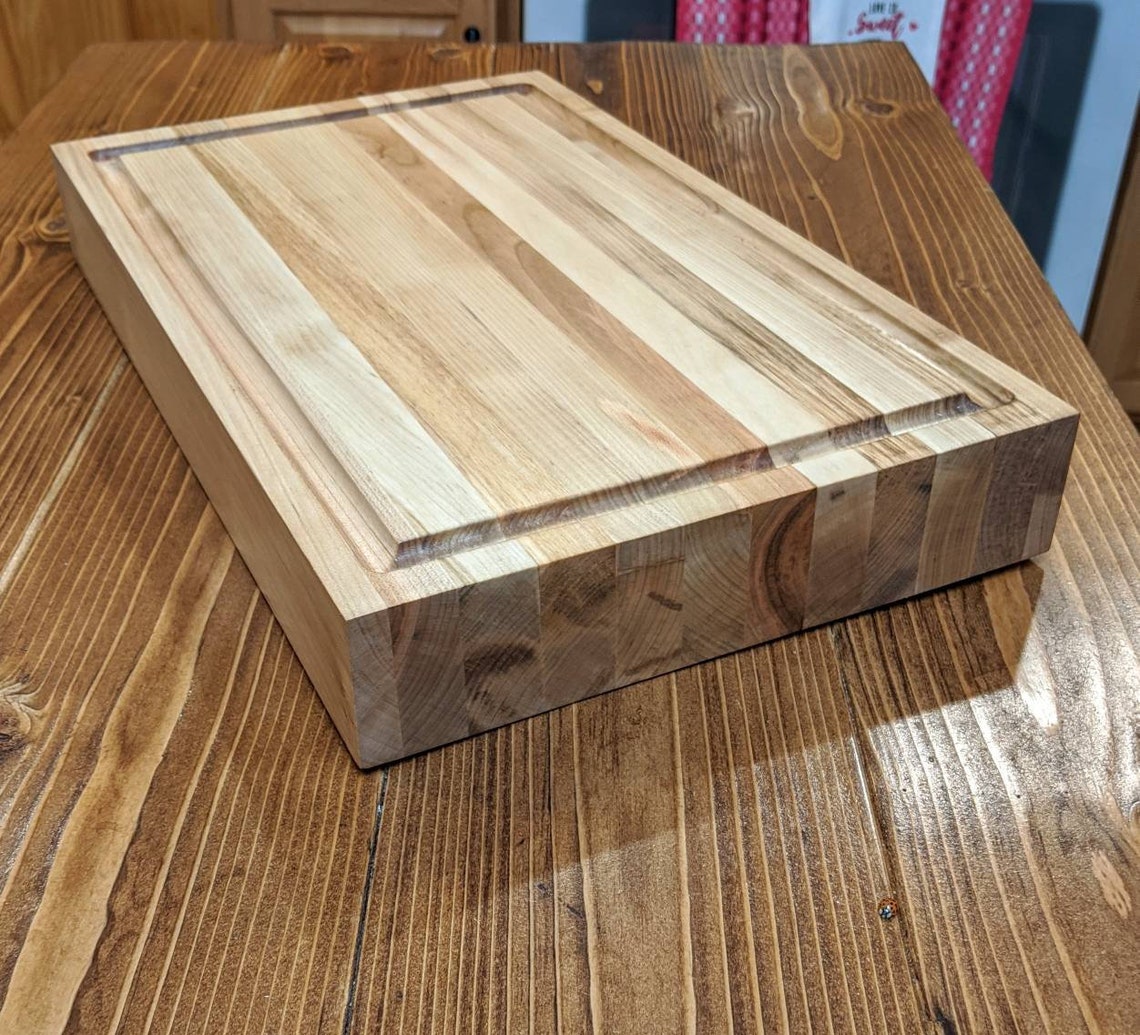 Maple Butcher Block Cutting Board 2 Thick Edge Grain - Etsy