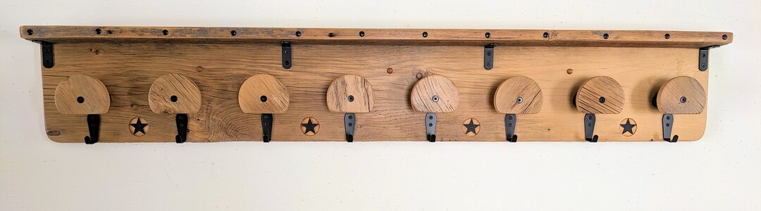 Old West 8 Headstall Wood Bridle Rack With Shelf - Etsy