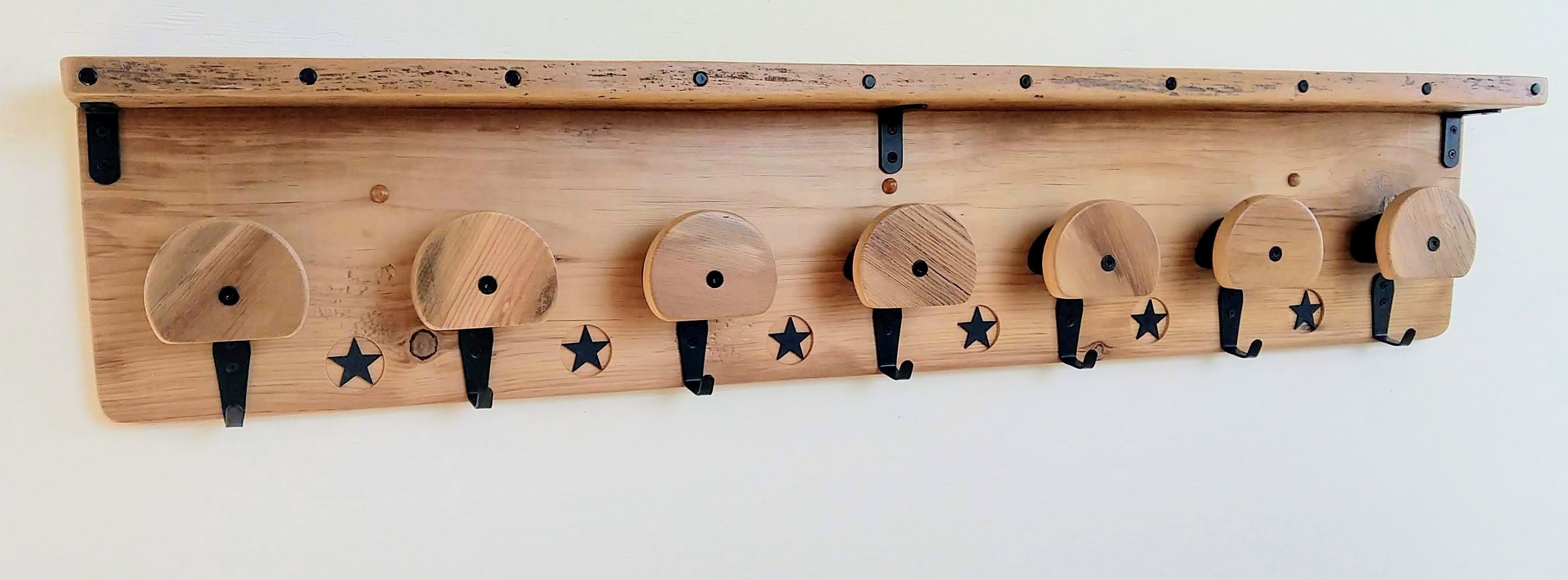 Old West 7 Headstall Wood Bridle Rack With Shelf - Etsy