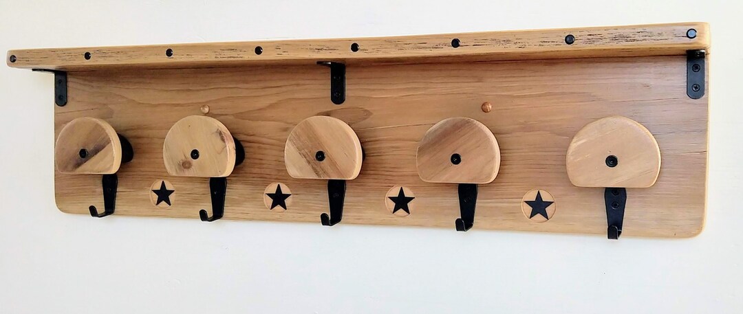 Old West 5 Headstall Wood Bridle Rack With Top Shelf - Etsy