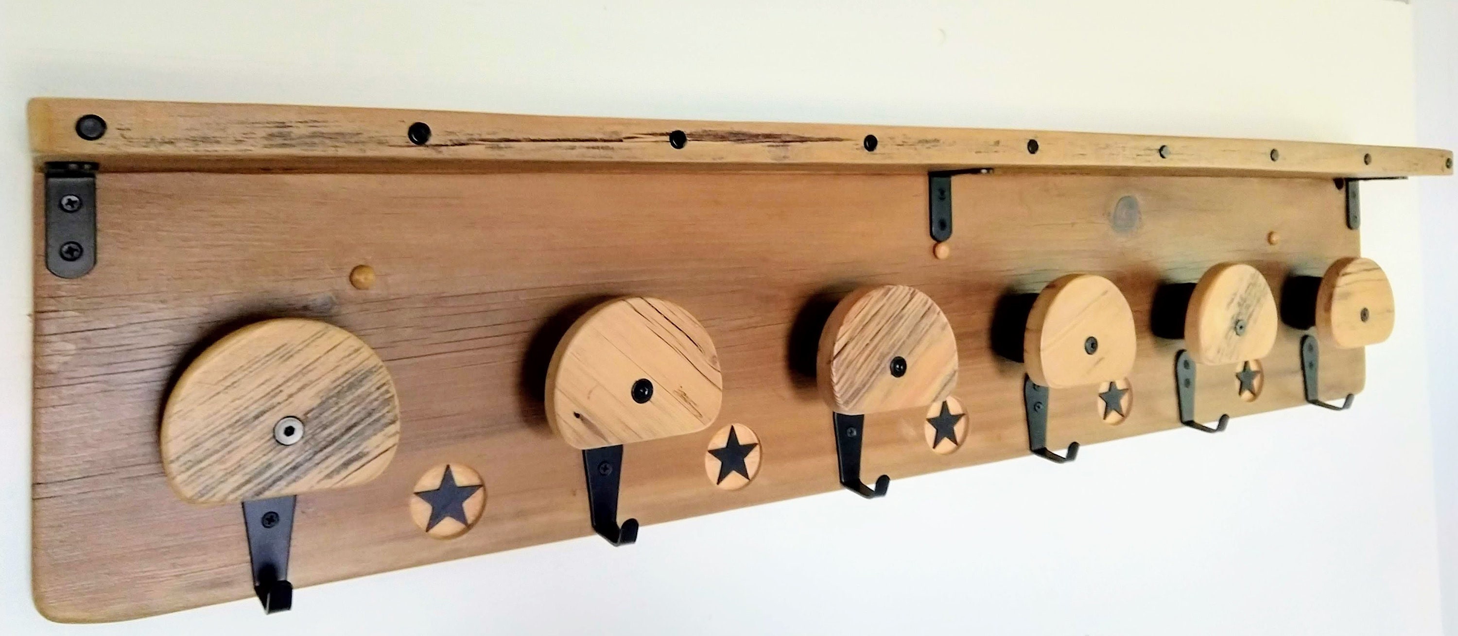 Old West 6 Headstall Wood Bridle Rack With Top Shelf - Etsy