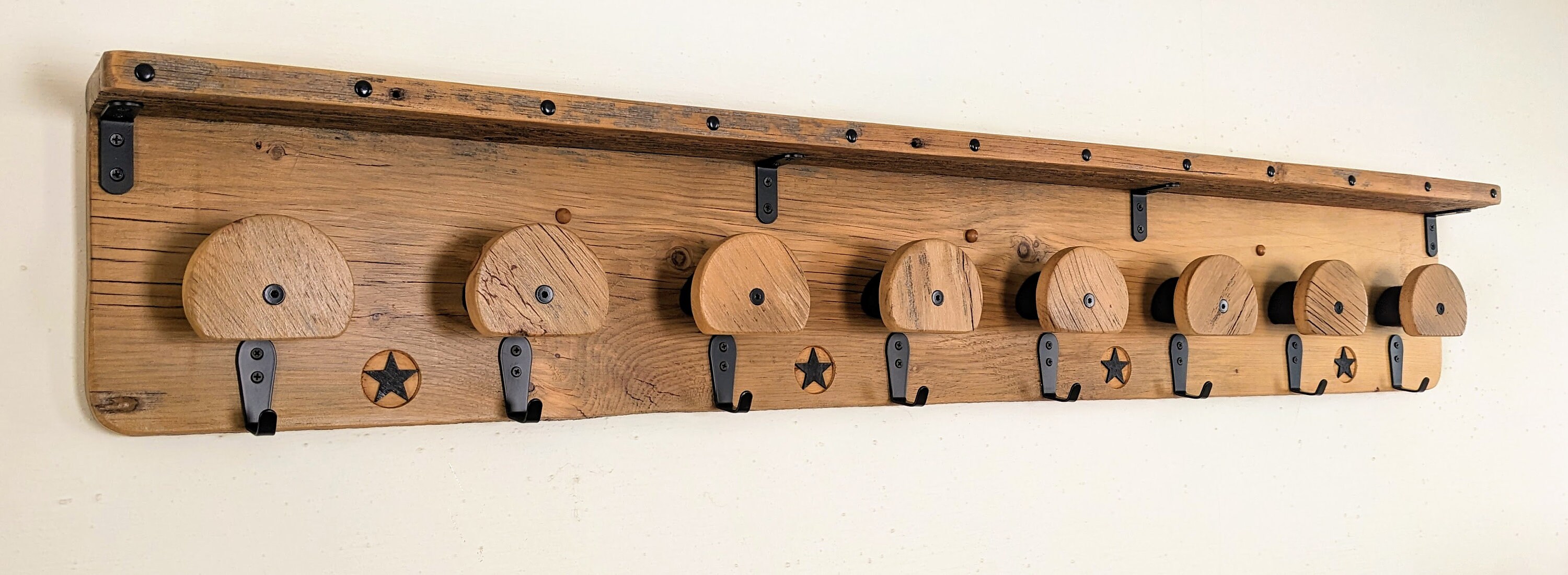 Old West 8 Headstall Wood Bridle Rack With Shelf - Etsy