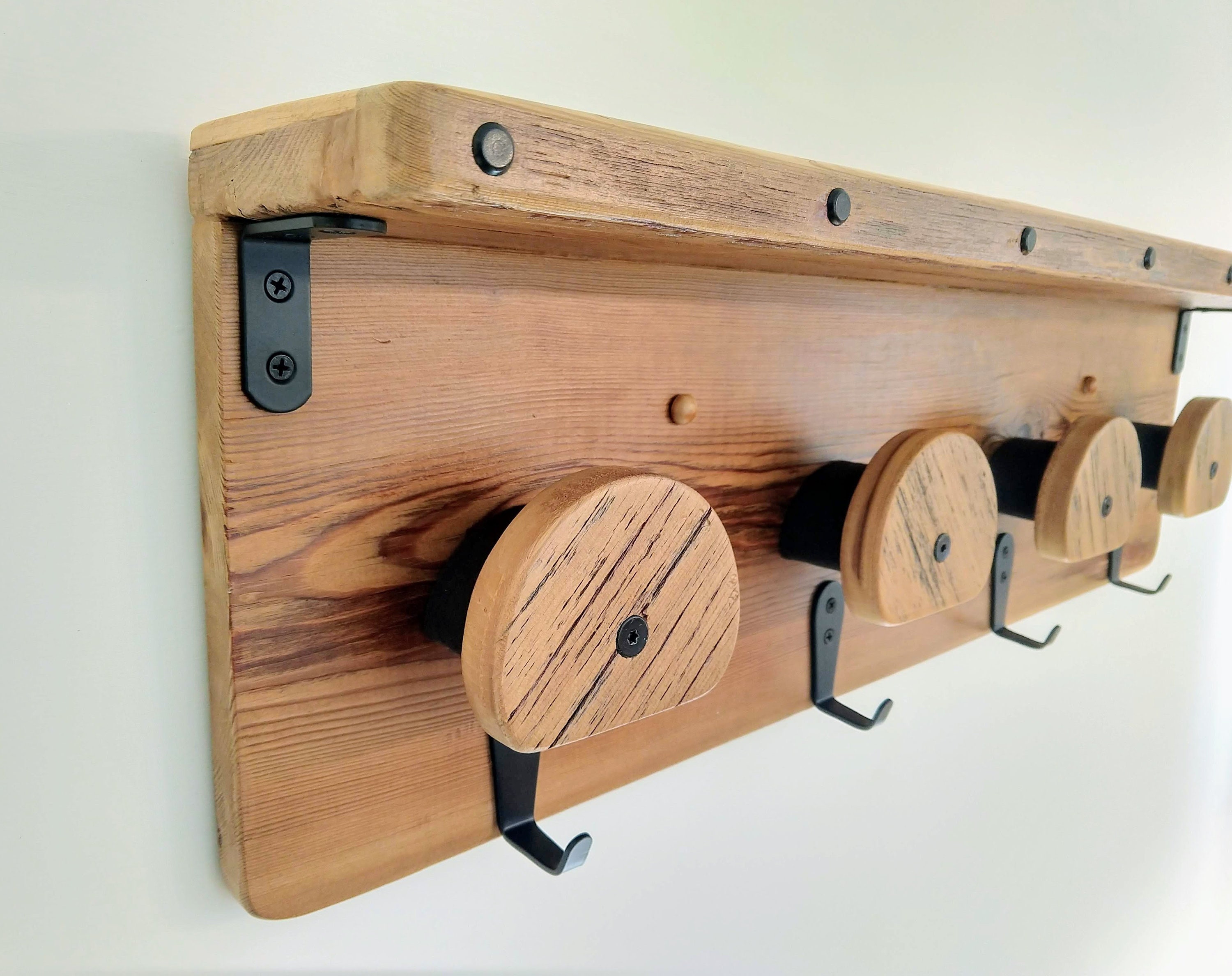 Old West 4 Headstall Wood Bridle Rack With Shelf - Etsy