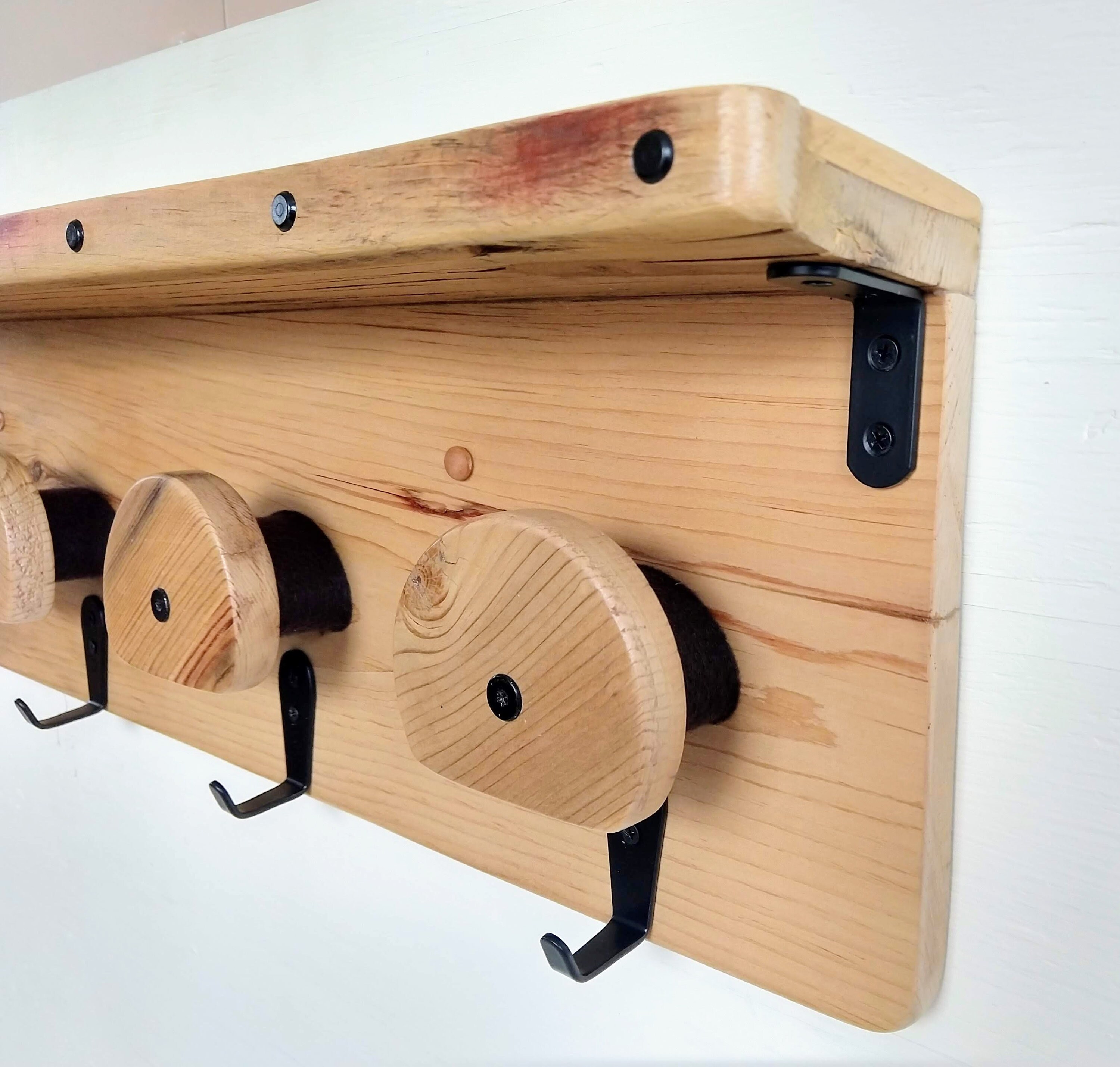 Old West 4 Headstall Wood Bridle Rack With Shelf - Etsy