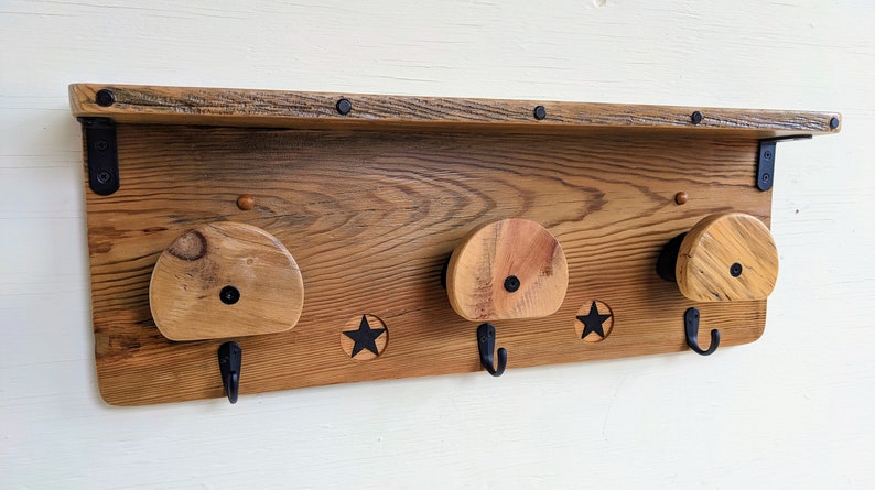 Old West 3 Headstall Wood Bridle Rack With Shelf - Etsy