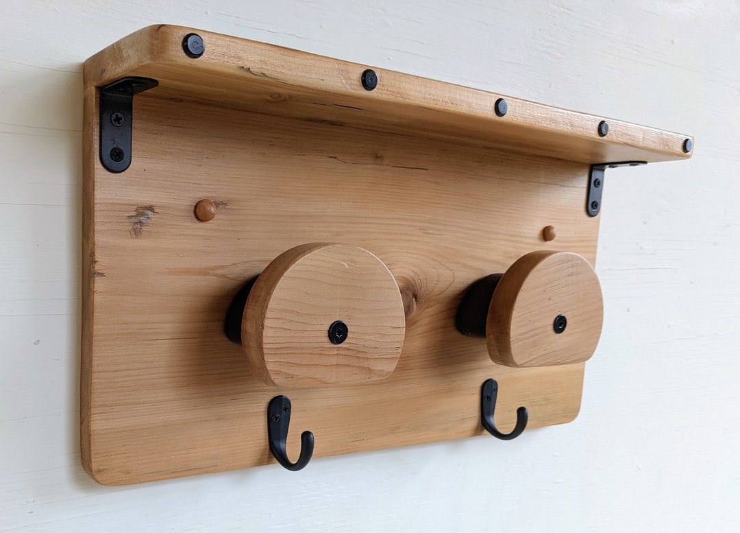 Old West 2 Headstall Wood Bridle Rack With Top Shelf - Etsy