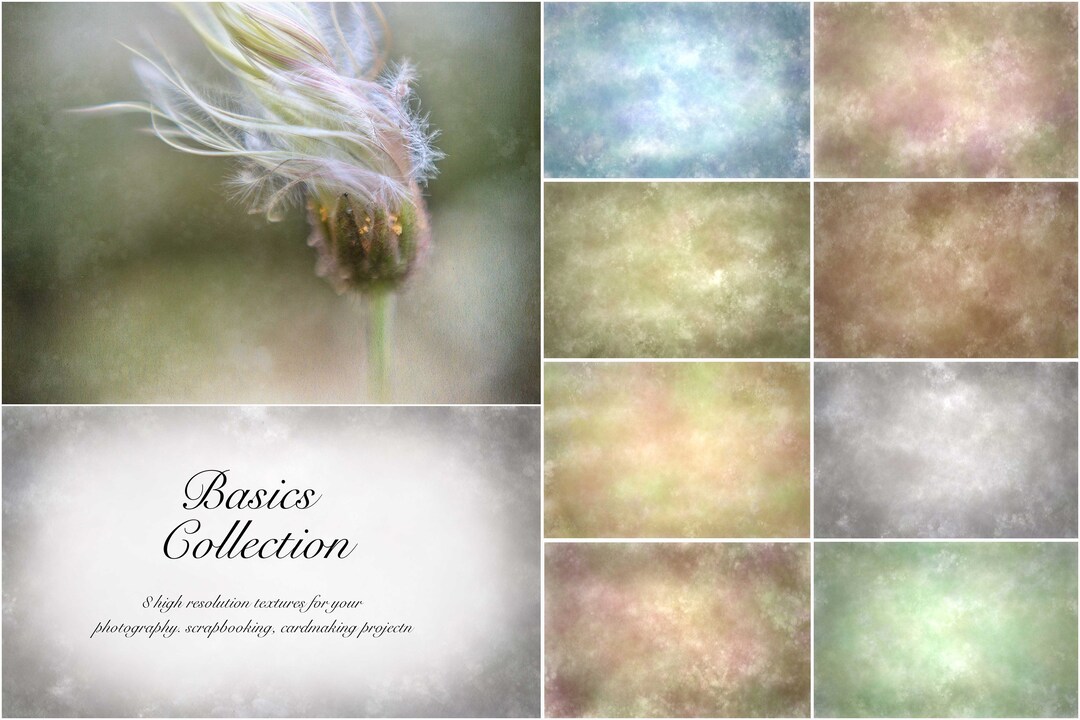 Basics Collection Textures / Overlays / Scrapbooking / Photography - Etsy