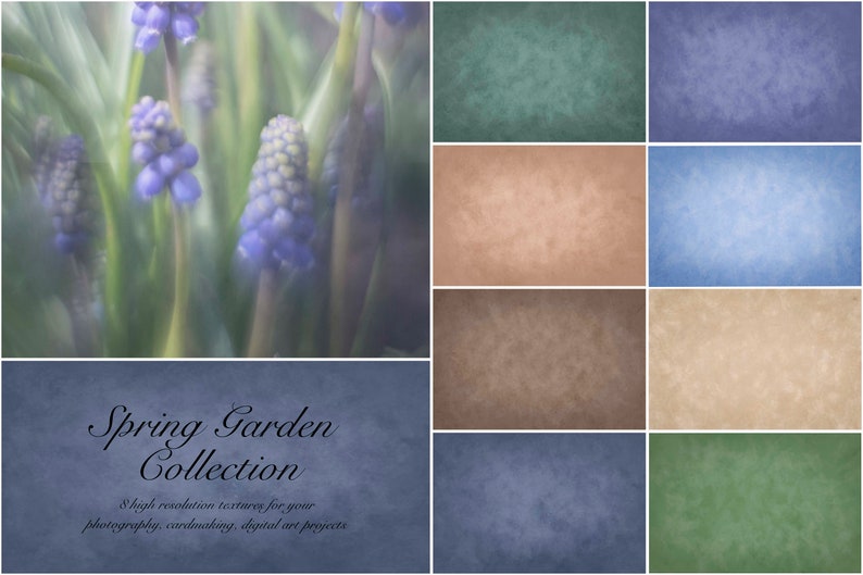 Spring Collection Textures. Overlays Background Backdrop - Etsy