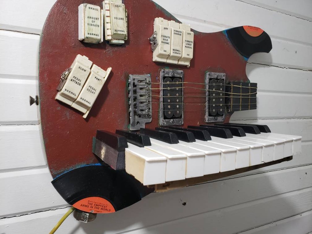 Vintage Electric Guitar Body Shelf One of A Kind Repurposed Rock N Roll ...