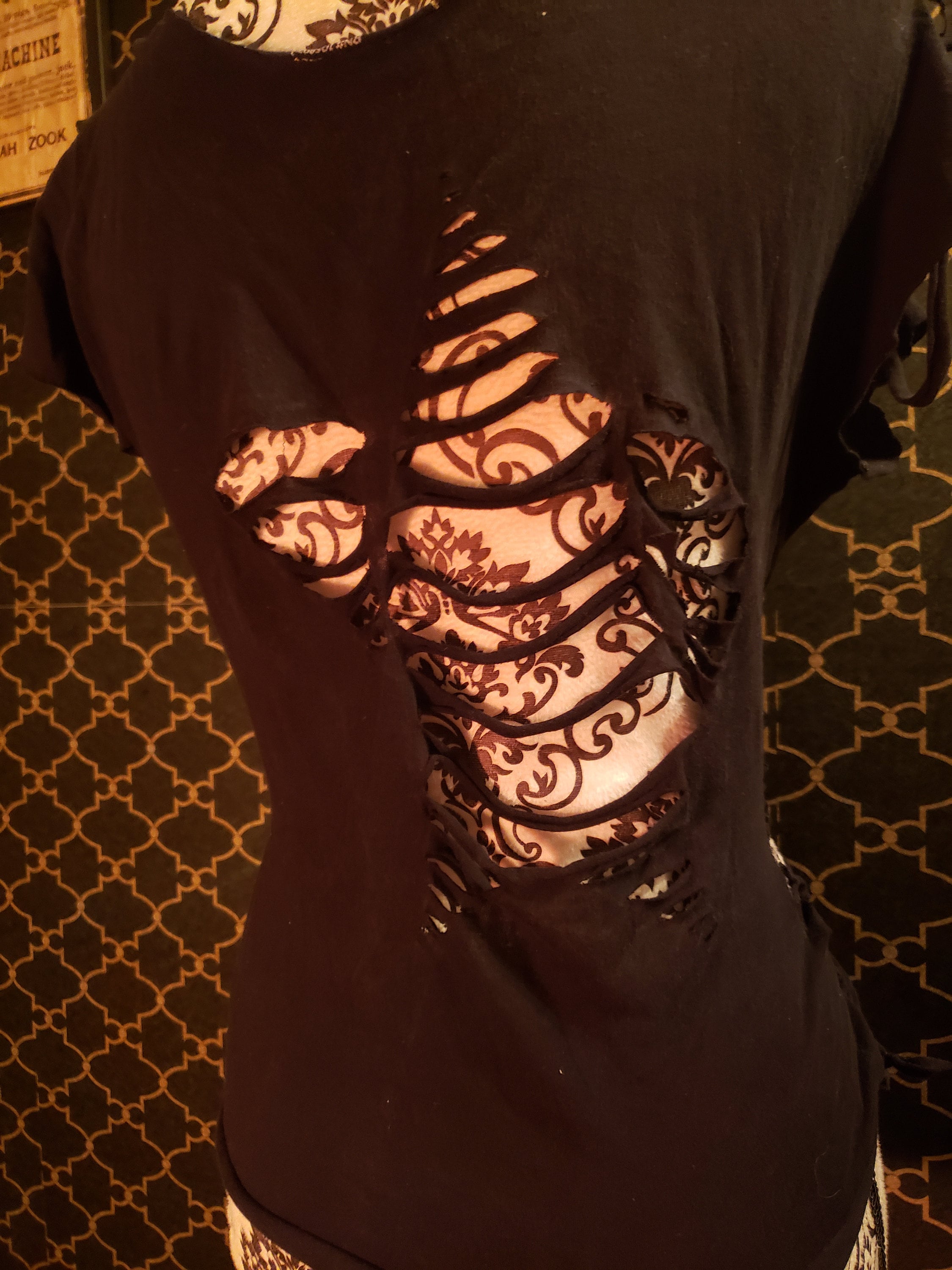 Michael Jackson Tee - Hand Modified, Cut, Tied and Distressed Shirt ...