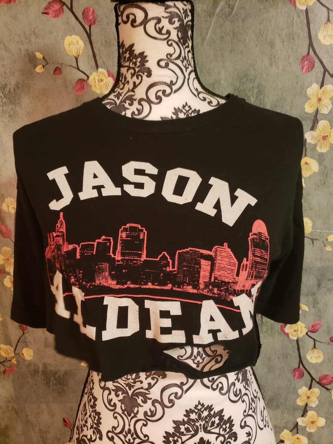 Jason Aldean Flirty Midriff Tee - Hand Modified, Cut, Tied and ...