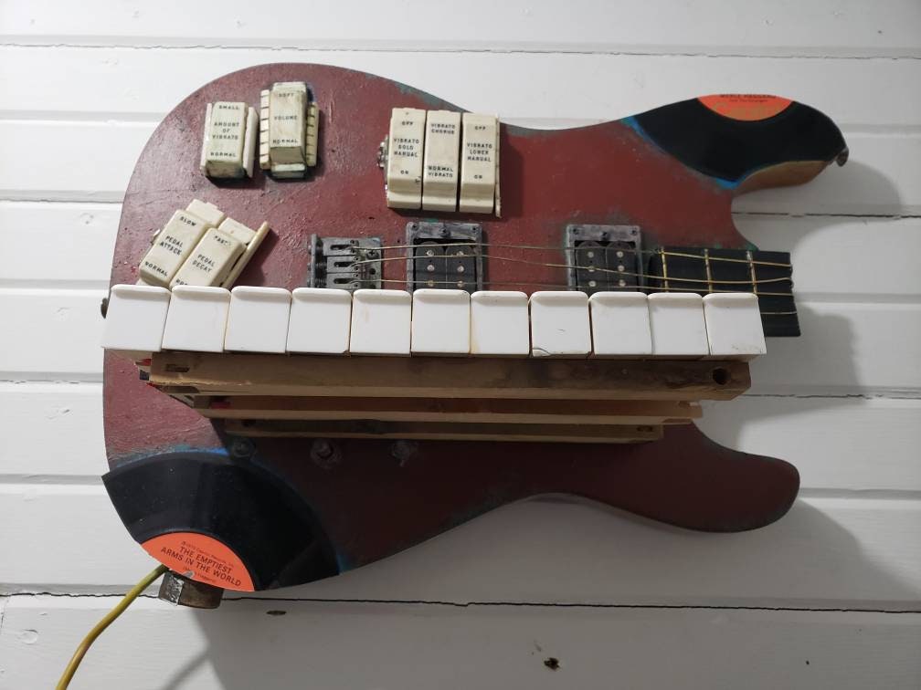 Vintage Electric Guitar Body Shelf One of A Kind Repurposed Rock N Roll ...