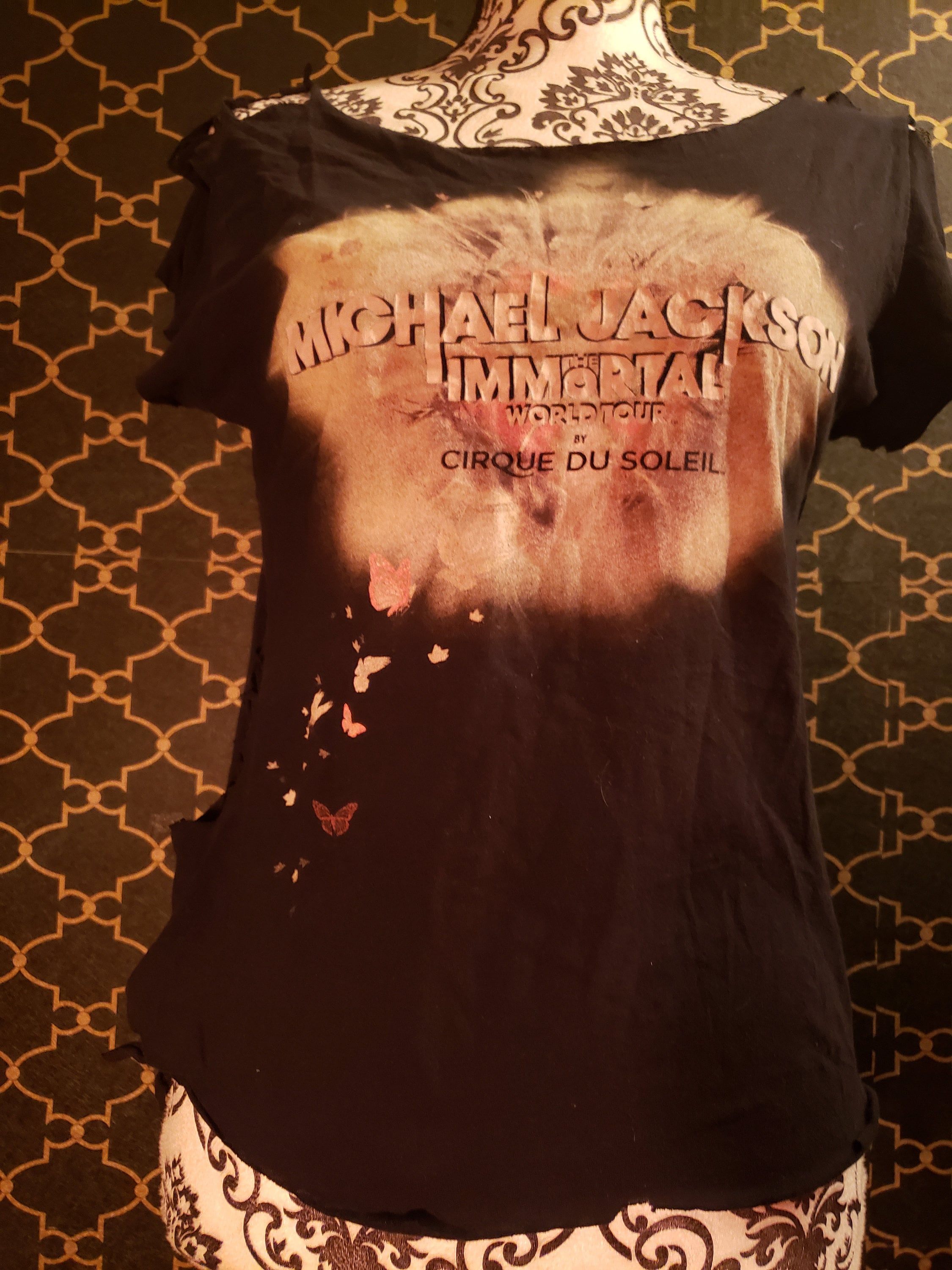 Michael Jackson Tee - Hand Modified, Cut, Tied and Distressed Shirt ...