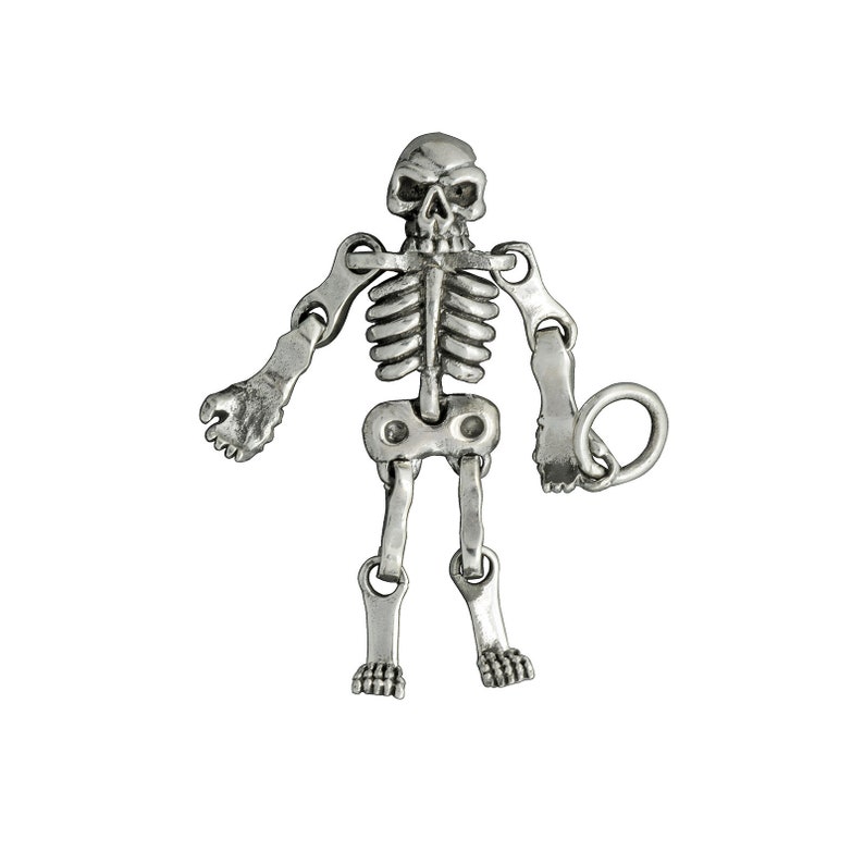 Skull Skeleton Bones Movable Body Arms Legs Biker Gothic Human - Etsy