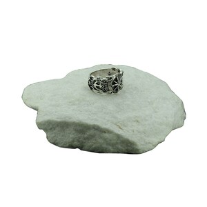 Compass Rosse With Rope Chain Anchors Viking Symbol Ring 7.5 G 925 ...