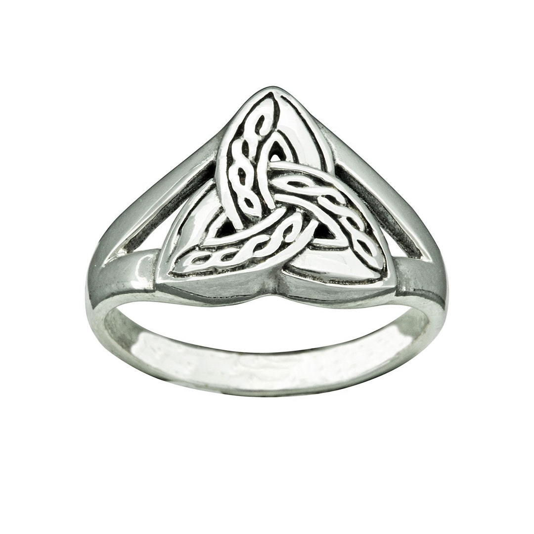 Triskele Trinity Knot Celtic Ring 4 G 925 STERLING SILVER BELDIAMO - Etsy