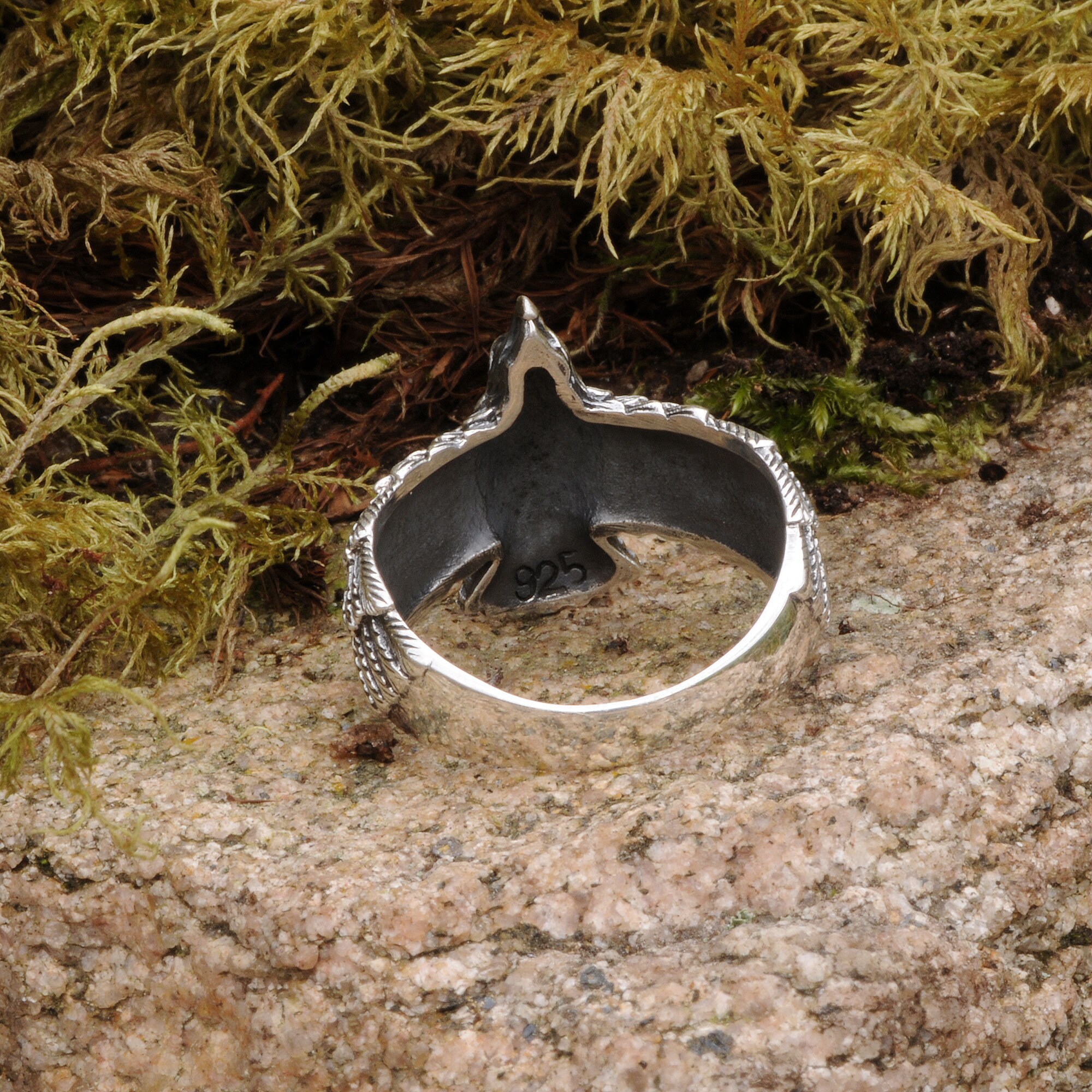 Eagle Hawk Ring Eagle Silver RingGothic Ring Biker Ring | Etsy