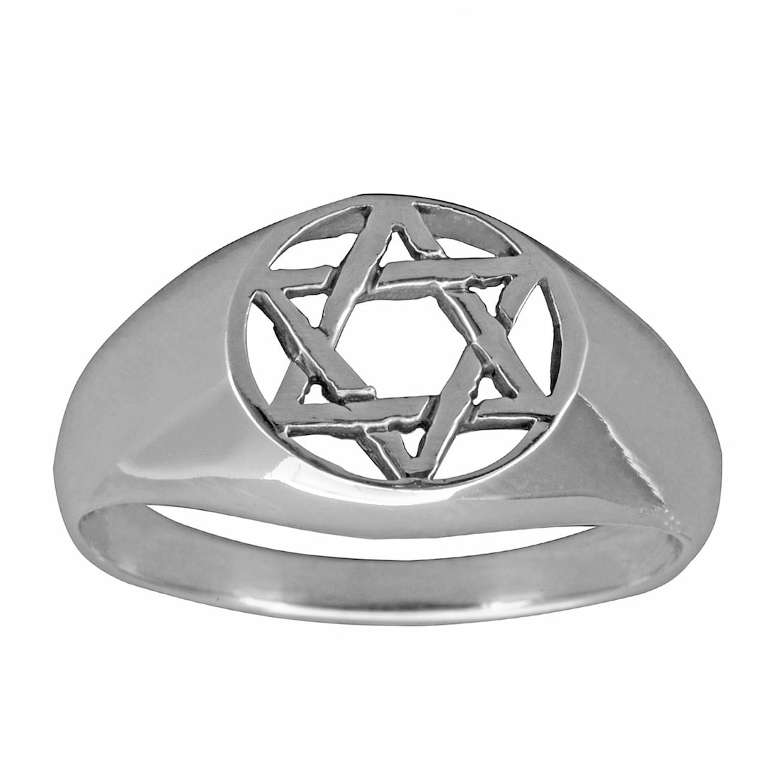 Star of David 3 G Ring 925 Sterling Silver Jewish Beldiamo - Etsy