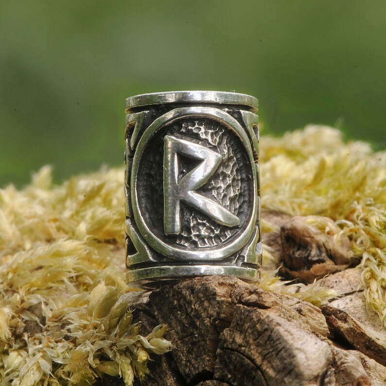 Rune Radio Beard Hair 925 Sterling Silverviking Stylerune - Etsy