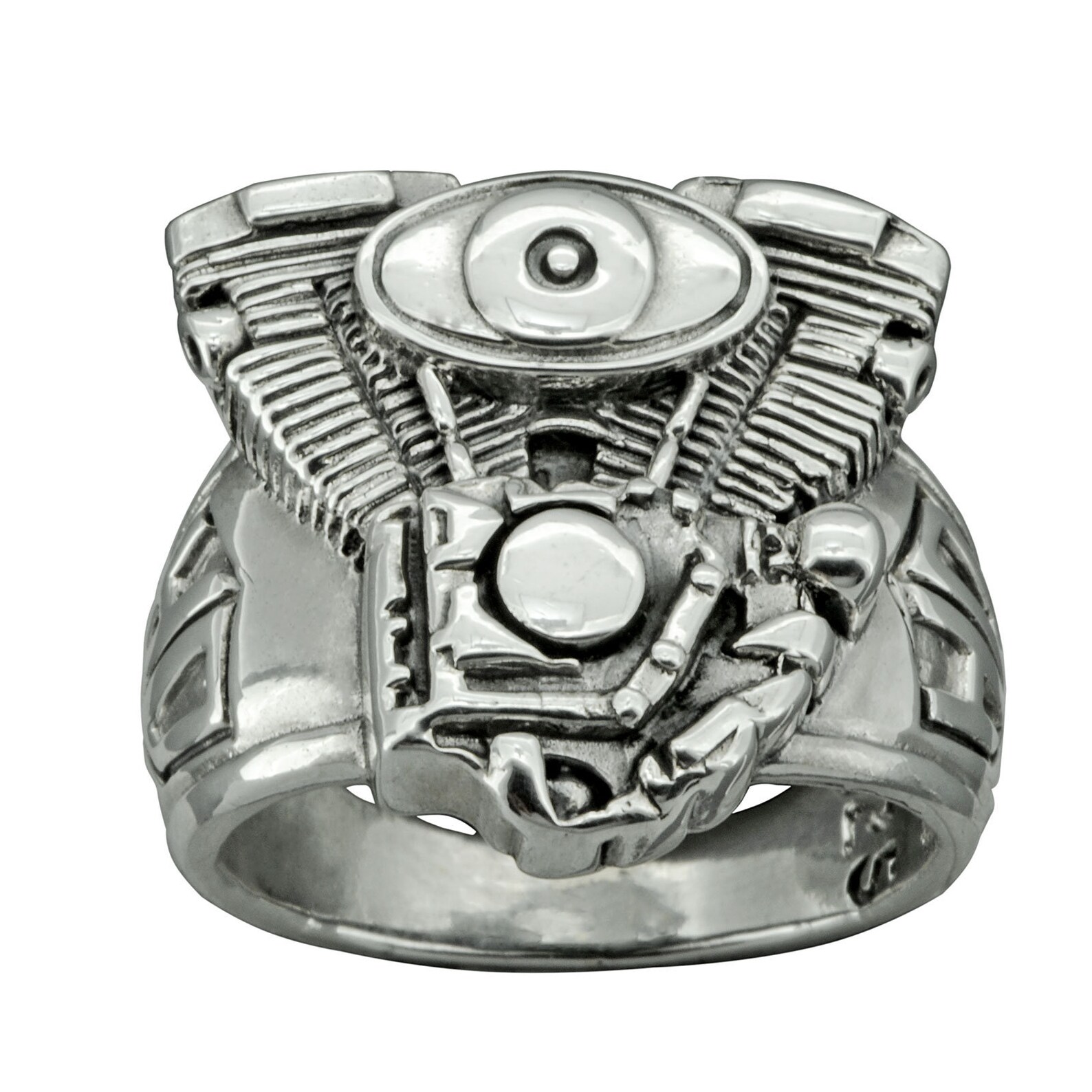 Motor V2 Harley Davidson Motorcycle Biker Ring 925 Sterling - Etsy