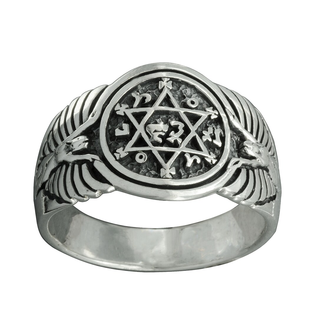Star of David Ring 925 Sterling Silver,seal of Solomon Ring,key of ...