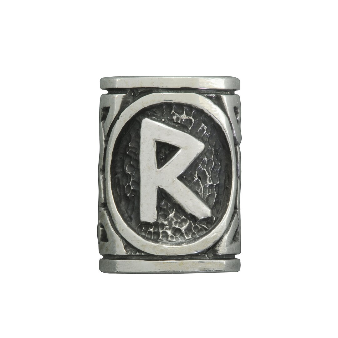 Rune Radio Beard Hair 925 Sterling Silver,viking Style,rune Beard Bead ...