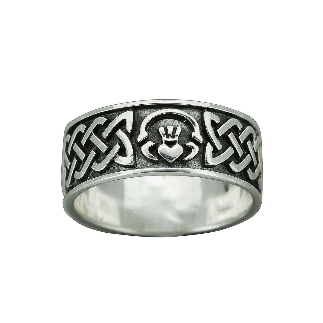 Beldiamo 6 G 925 Sterling Silver Claddagh Ring, Infinity Love Heart Friendship Band,celtic Irich ...