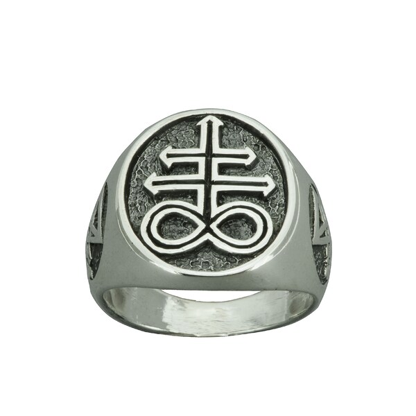 Silver Sigil of Lucifer Ring - Etsy UK