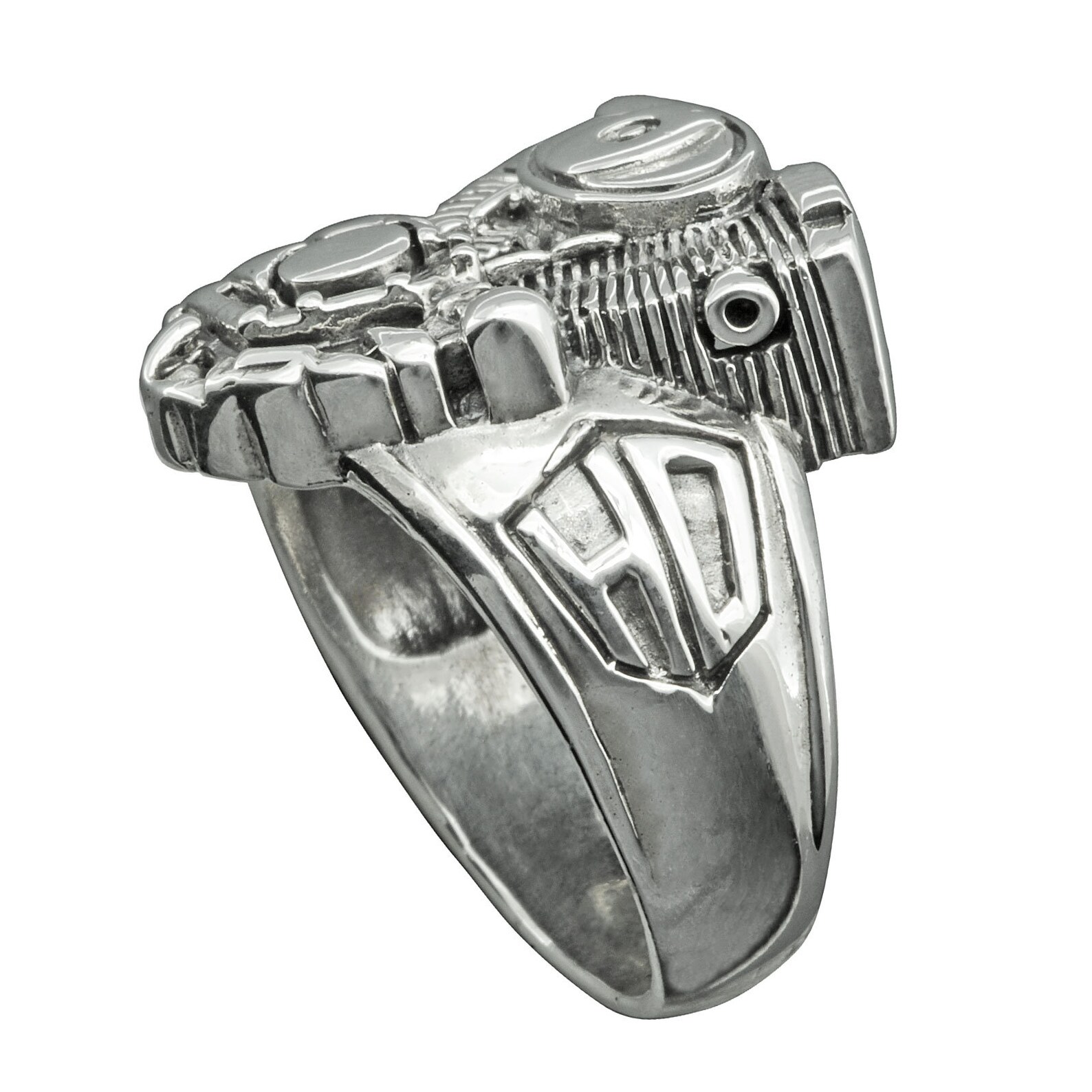 Motor V2 Harley Davidson Motorcycle Biker Ring 925 Sterling - Etsy