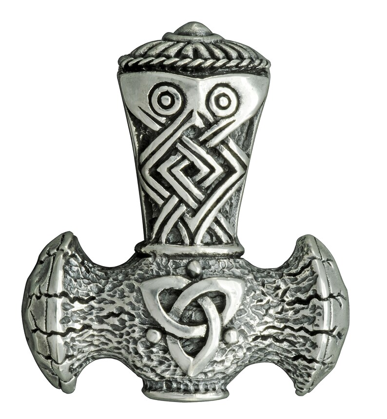 Thor's Hammer Celtic Knot Mjolnir Viking Pendant 9g 925 - Etsy