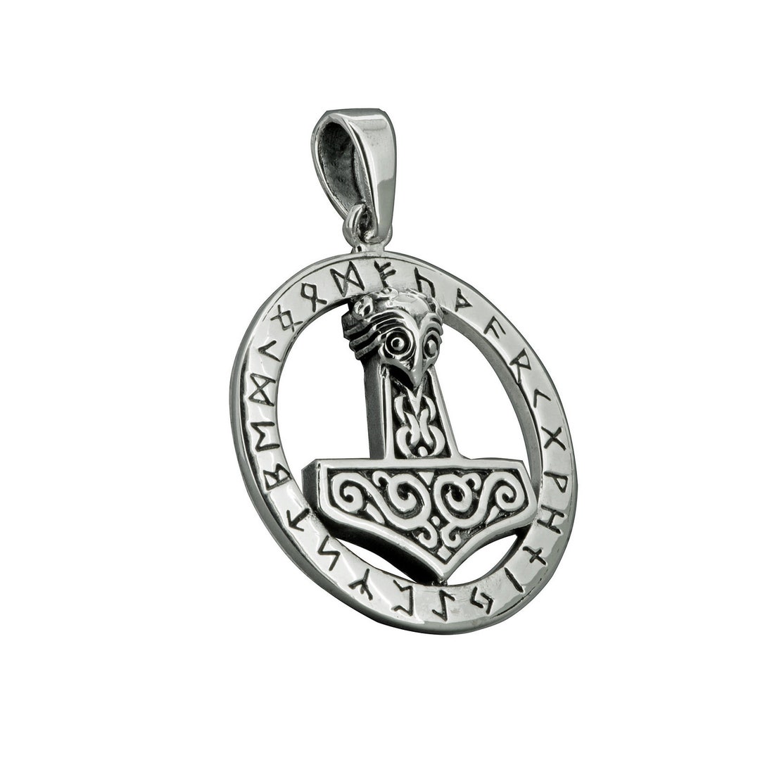 Thor Hammer Viking, 925 Sterling Silver,embrace the Nordic Pagan and ...