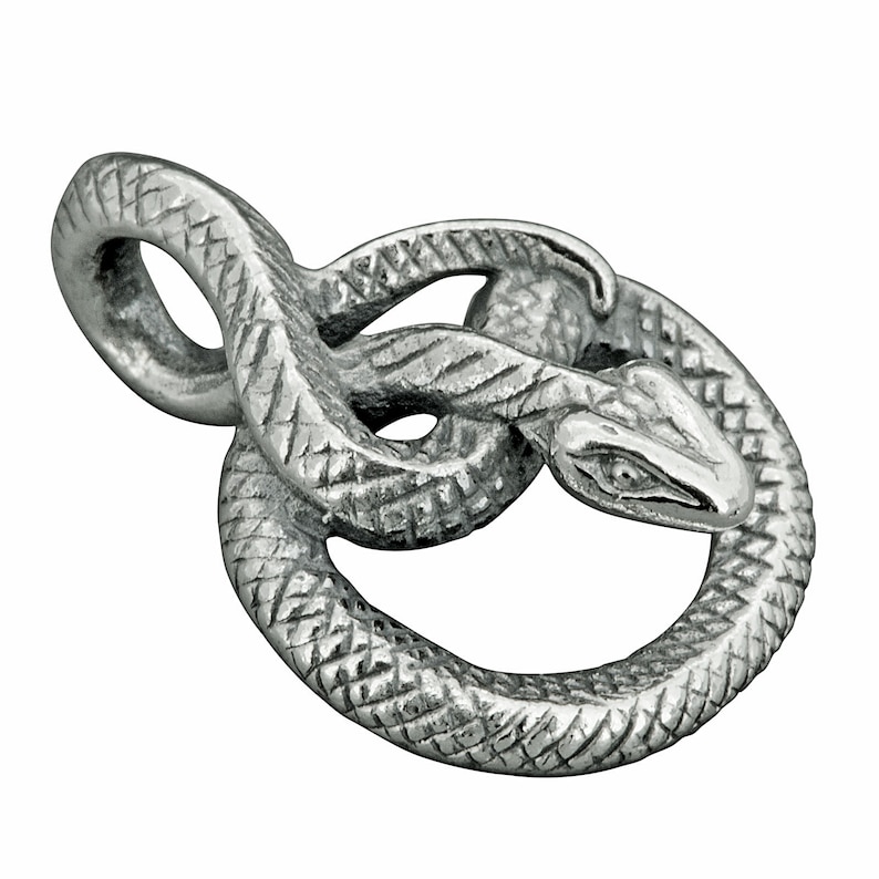 Snake Pendant Infinity Cobra Knot 925 Sterling Silver 4.7 G BELDIAMO - Etsy
