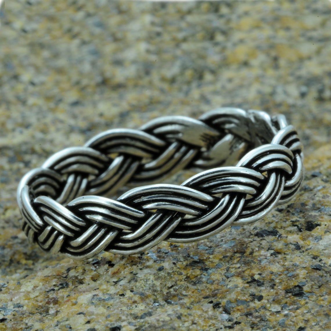 Braided Rope 4.5 Mm BAND Ring Solid 925 Sterling Silver - Etsy