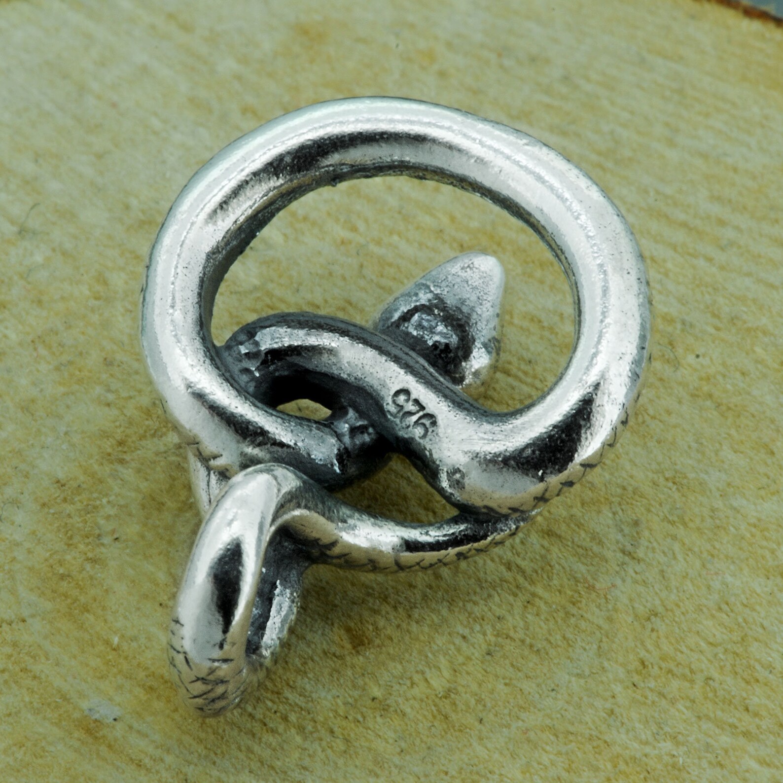 Snake Pendant Infinity Cobra Knot 925 Sterling Silver 4.7 G BELDIAMO - Etsy