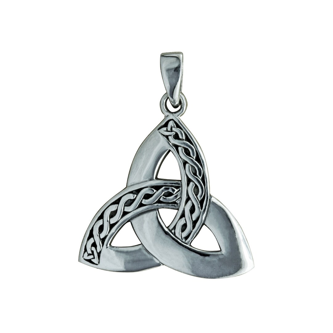 Triskele Trinity Triquetra Celtic Knot Pendant 8 G 925 Sterling Silver ...