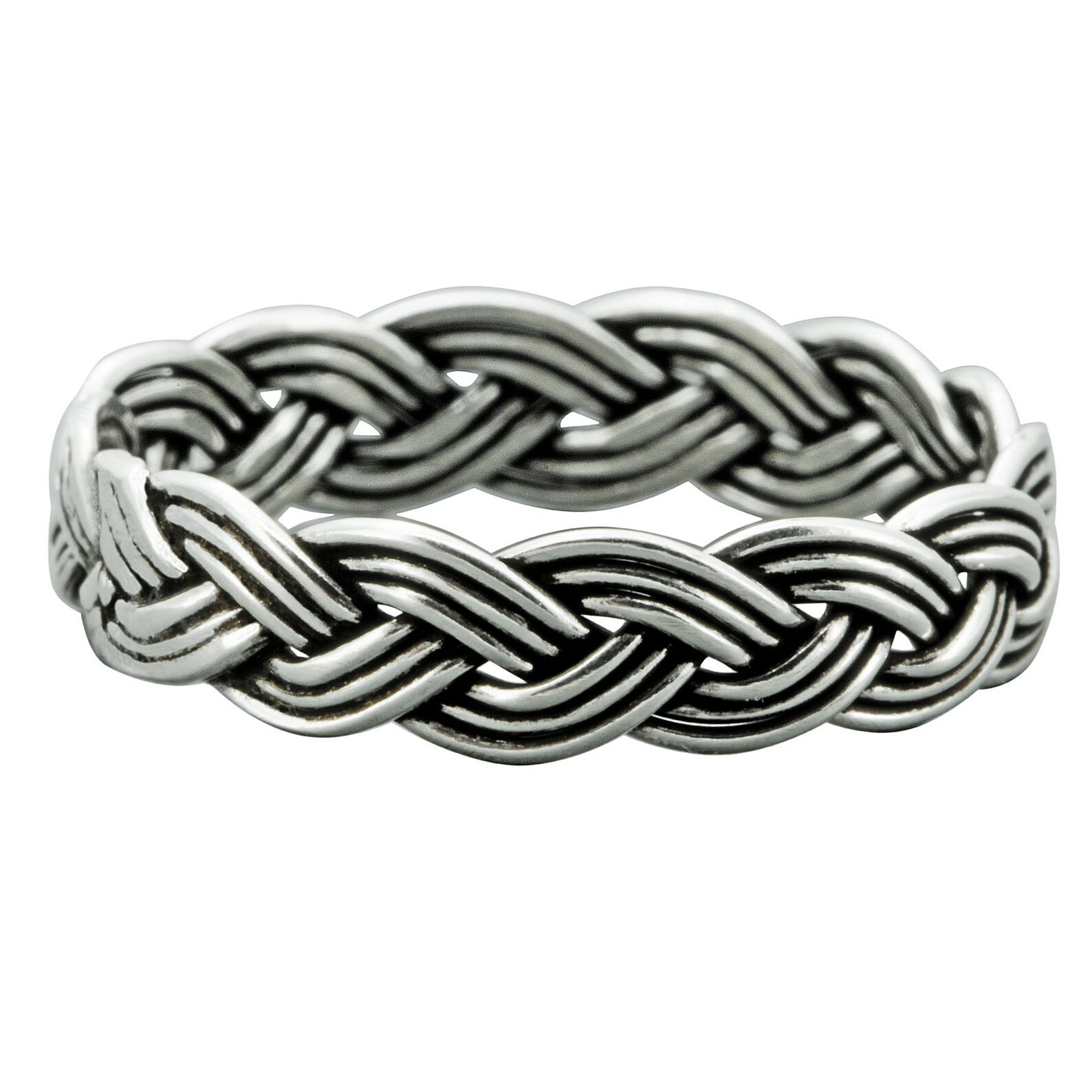 Braided Rope 4.5 Mm BAND Ring Solid 925 Sterling Silver Beldiamo - Etsy