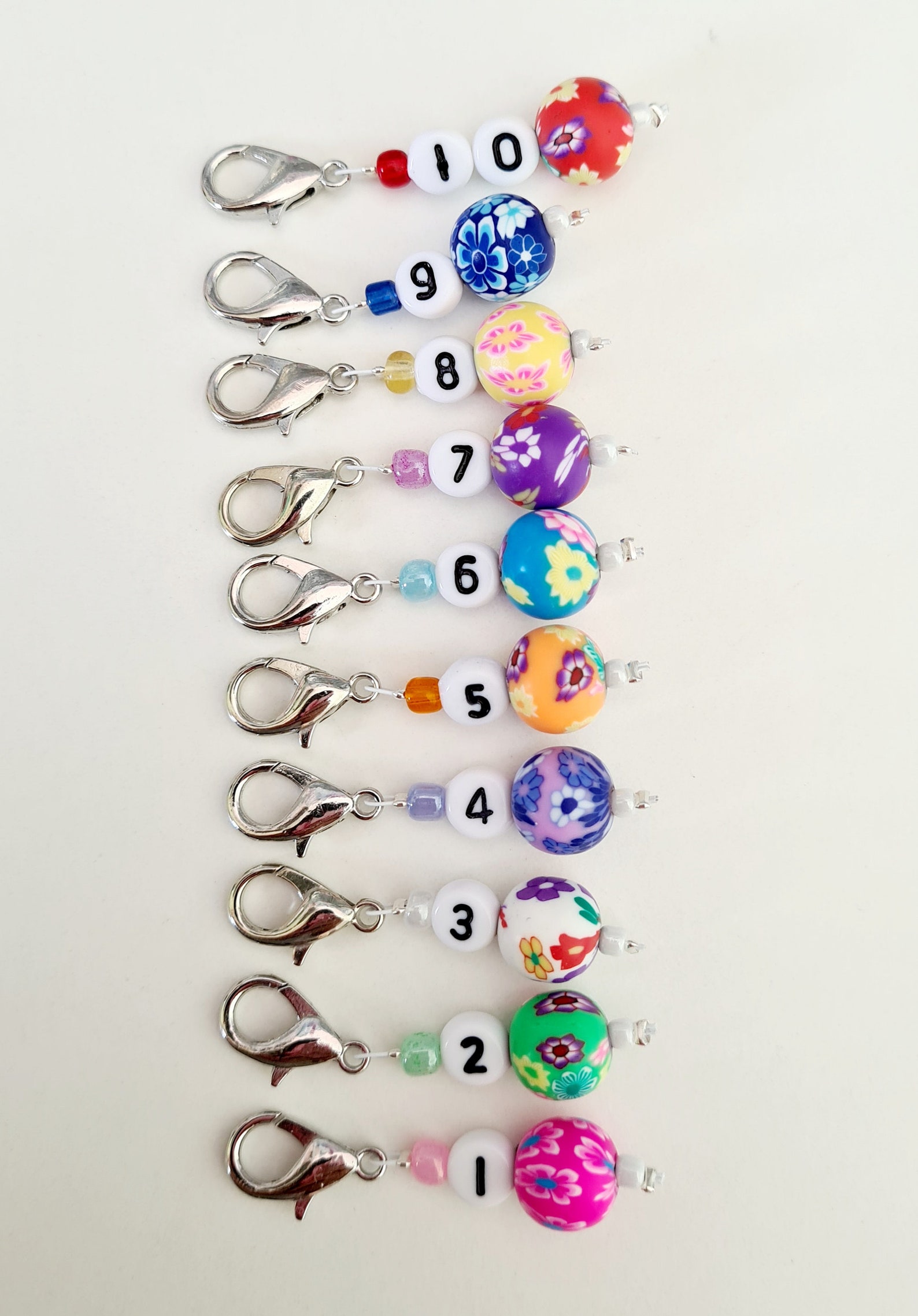 Number Stitch Markers Crochet Number Crochet Hook Reminders - Etsy