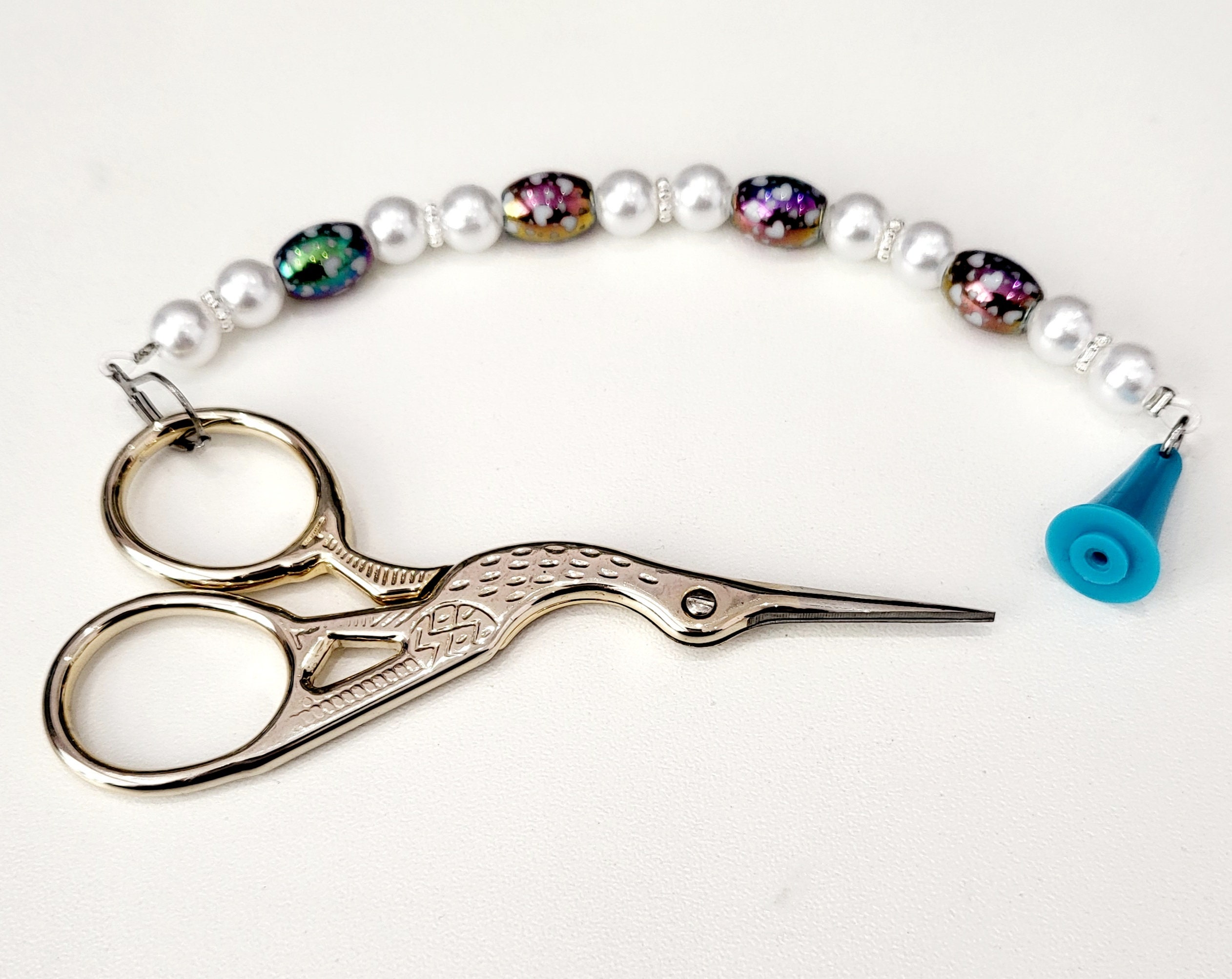 Scissors Keeper Heart Bead Scissor Keep Needlework - Etsy