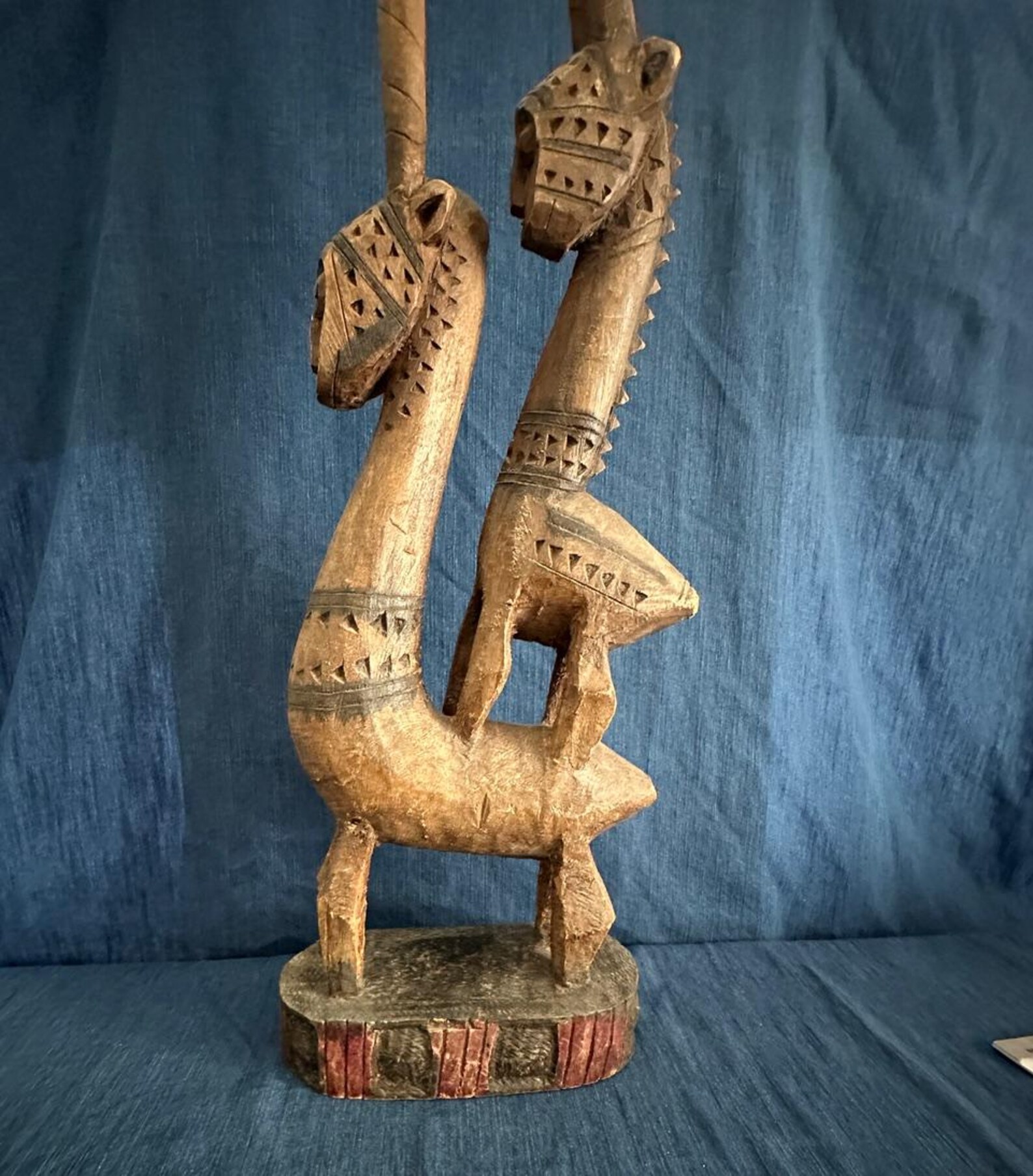 Vintage African Chi Wara Headdress – Hand-carved Antelope Sculpture ...