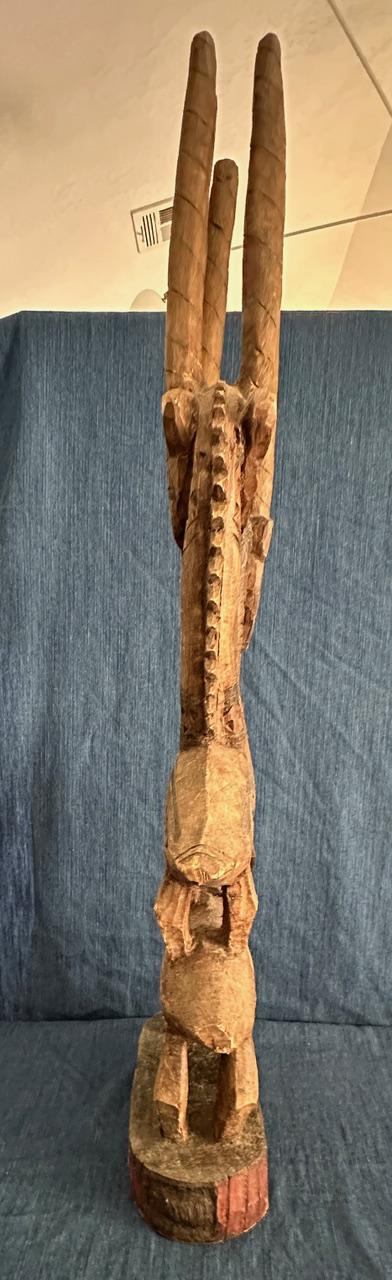Vintage African Chi Wara Headdress – Hand-carved Antelope Sculpture ...