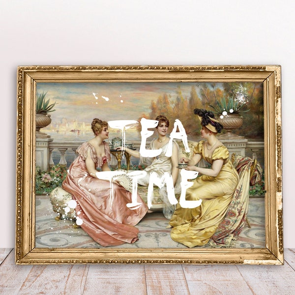 Ladies Having Tea - Etsy