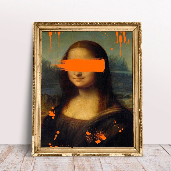 Antique Mona Lisa Print - Etsy