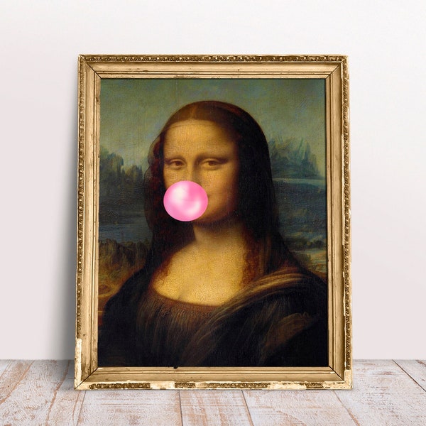 Mona Lisa Bubble Gum Etsy