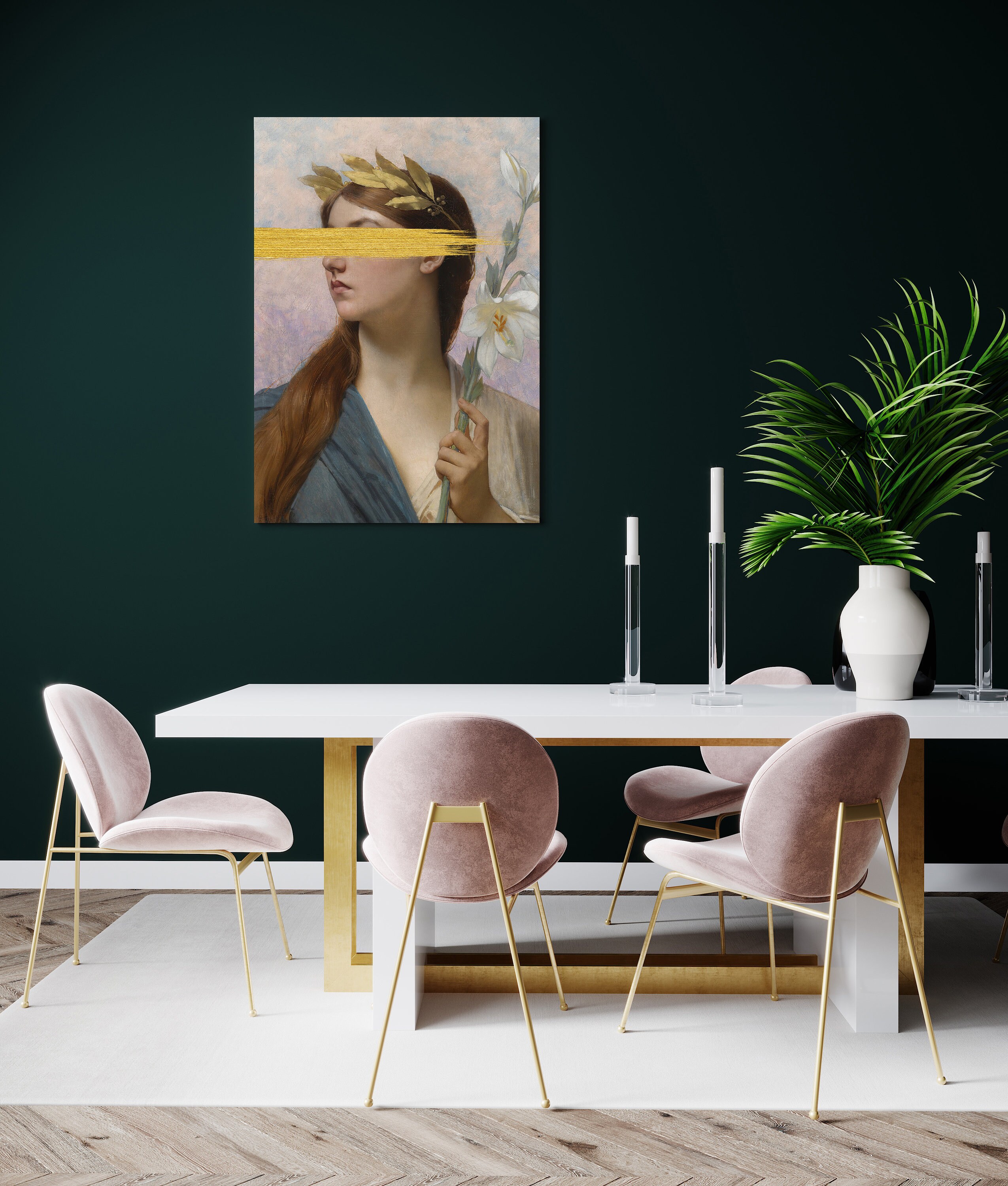 Gold Alter Art Portrait of Allegory of Victory, Digital Download ...